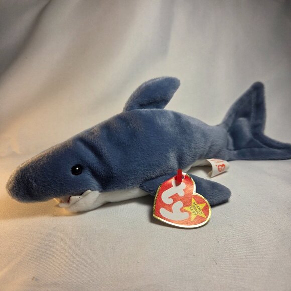 Ty | Toys | Ty Beanie Baby Crunch The Shark Retired 998 Collectible ...